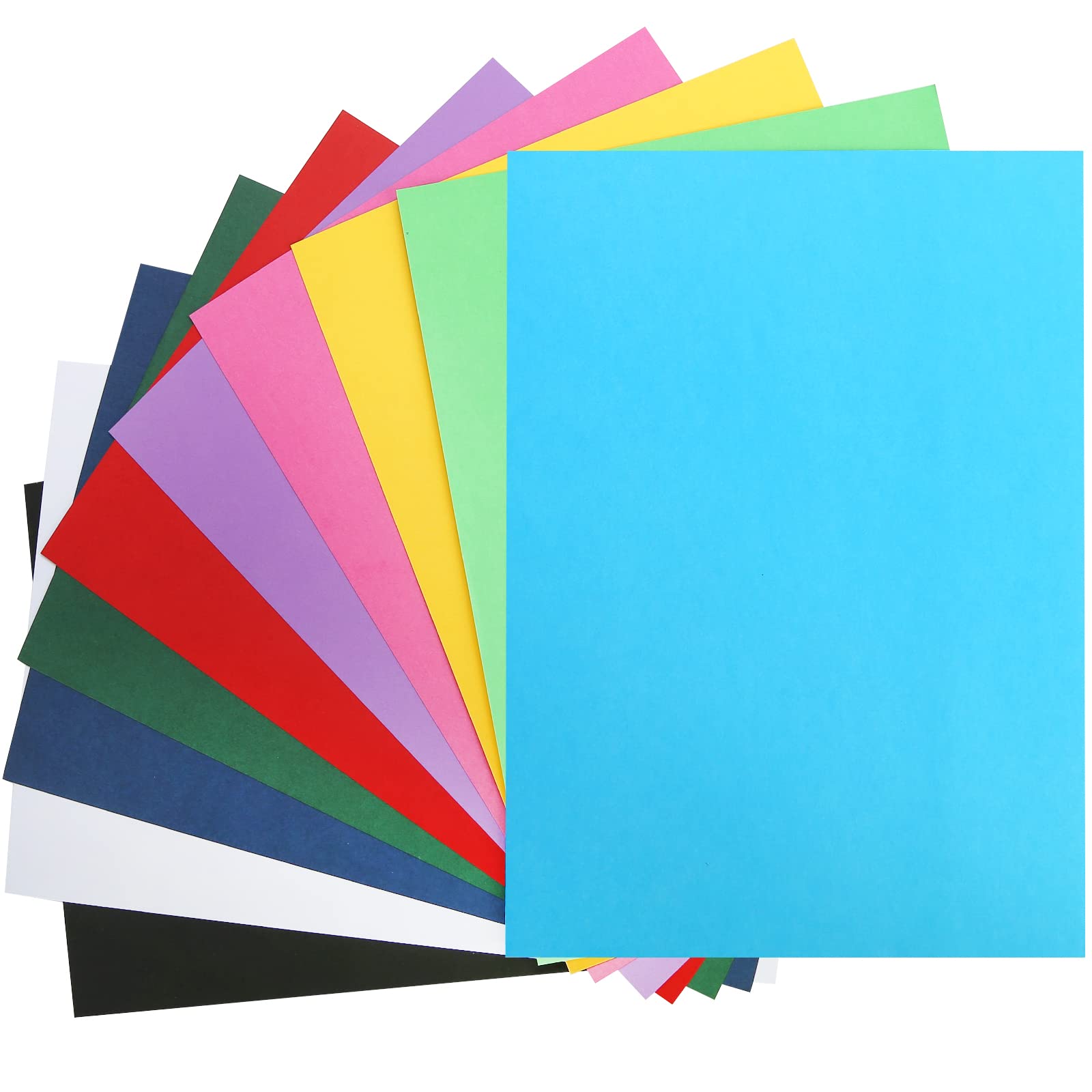 Snapklik.com : 150Sheets Construction Paper, 10 Colors Heavyweight ...