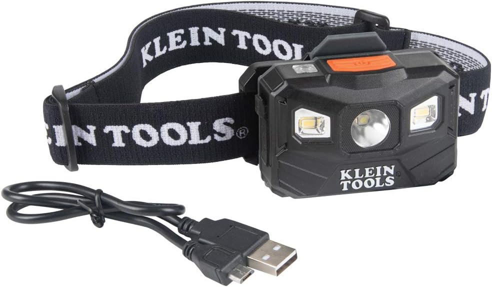 Amazon.com: Klein+Tools++400+lumens+Black++LED++Head+Lamp : Sports ...
