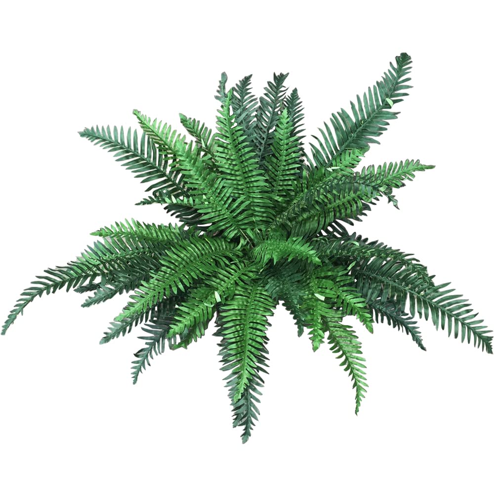 WAIFOMEI 1PC Silk Artificial Fern 45 Leaves Indoor Outdoor Faux Boston ...