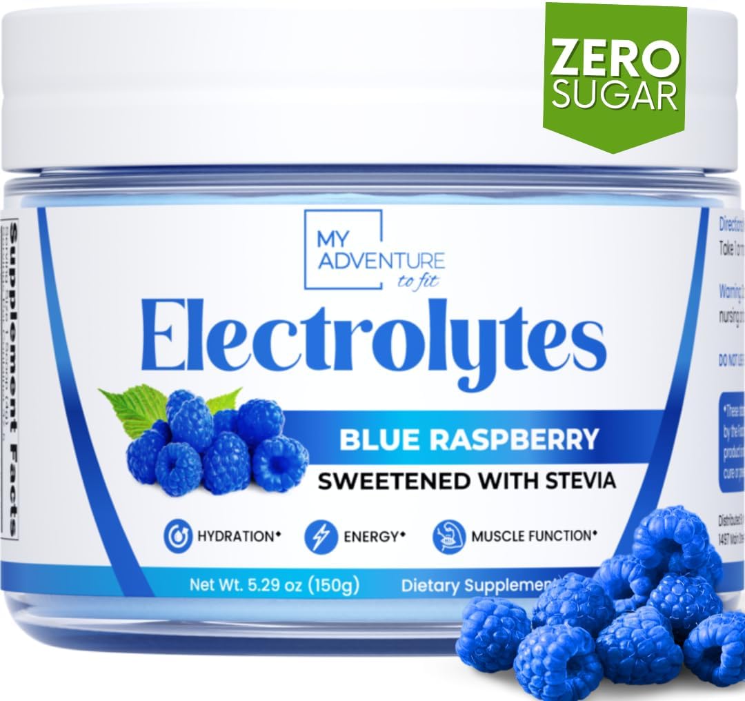 Amazon.com: Zero Sugar - Blue Raspberry Electrolytes Powder ...