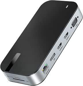 Amazon.co.jp: Kulark USB Cドッキングステーション デュアルHDMIモニター 15イン1 ノートパソコン USB-C ...