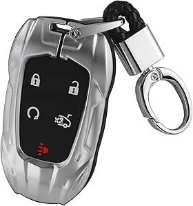 Amazon.com: LECART for Cadillac Key Fob Cover Car Smart Key Fob Case ...