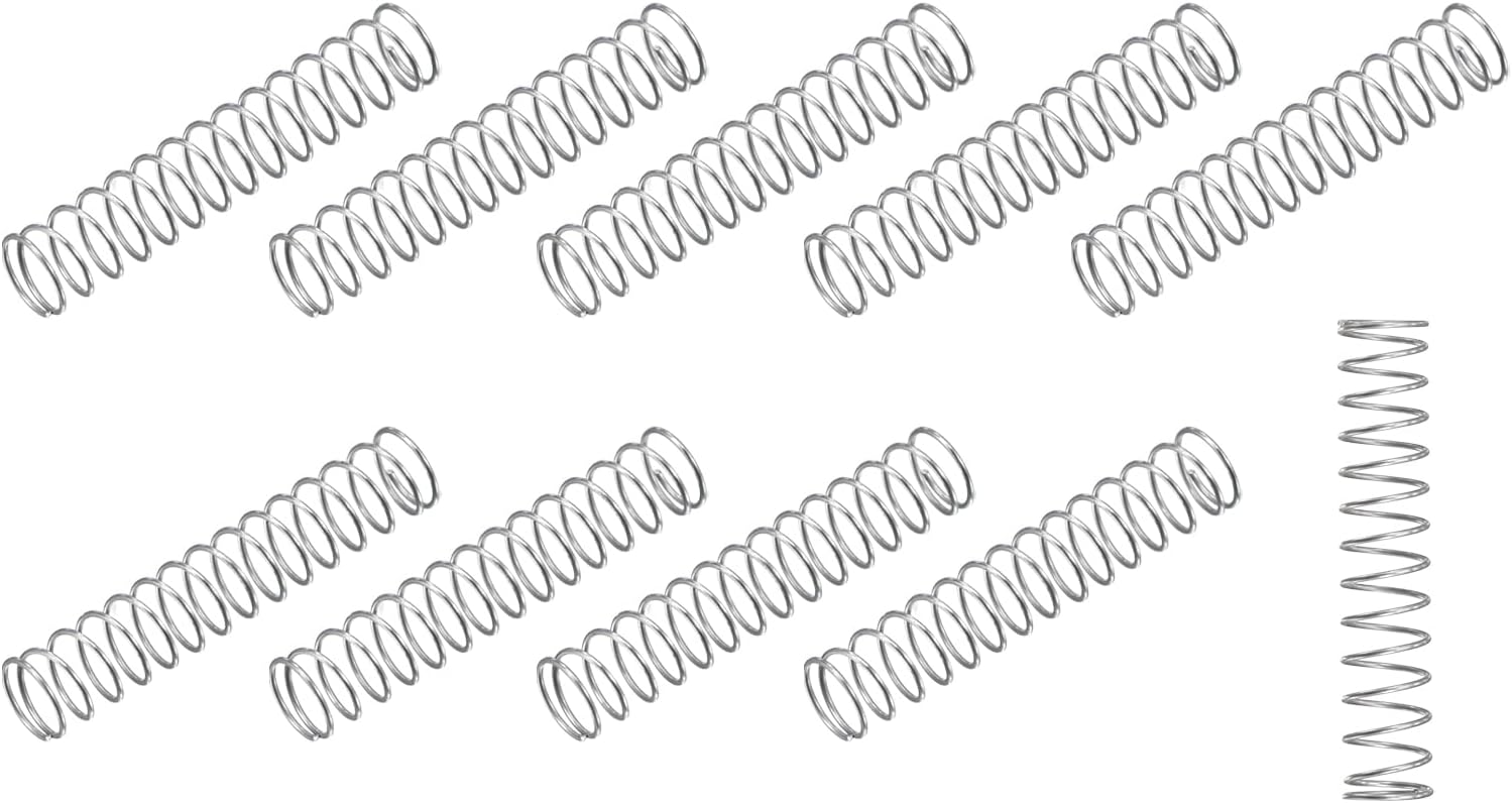 Amazon.com: METALLIXITY Compression Springs (0.3x4mm OD,20mm Free ...