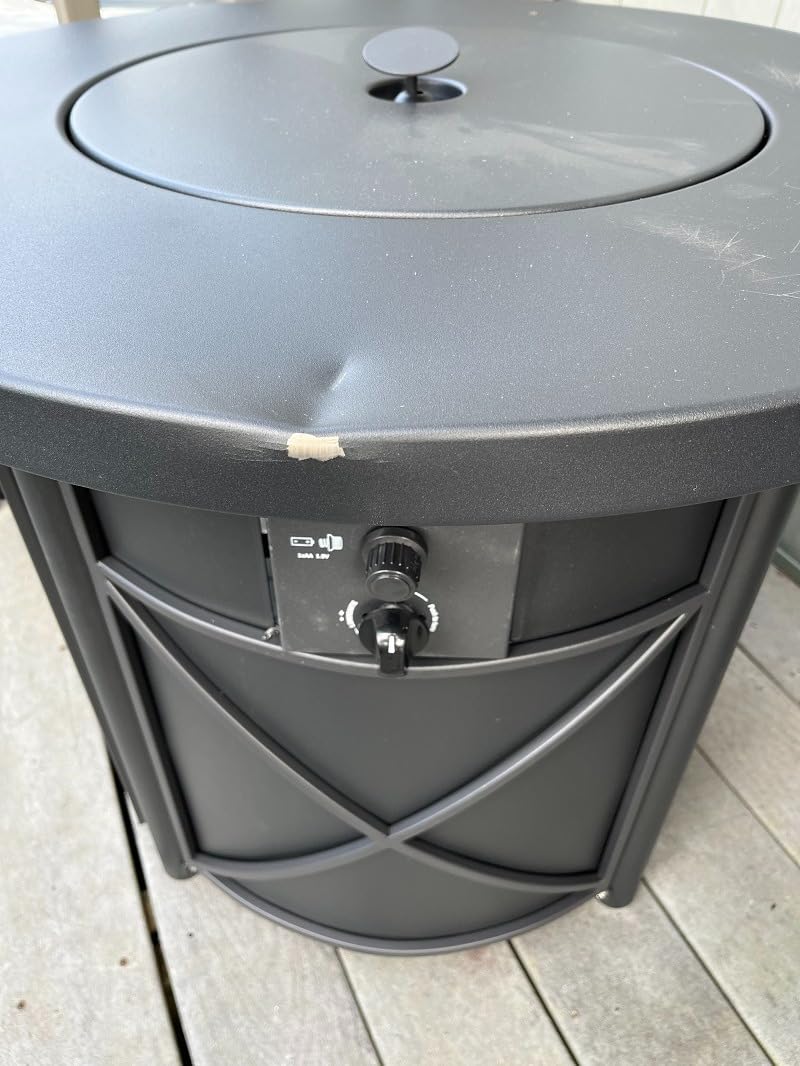 $33/mo - Finance BALI OUTDOORS Gas Firepit Table 30 Inch Round Propane Fire Pit Table, 50,000 ...