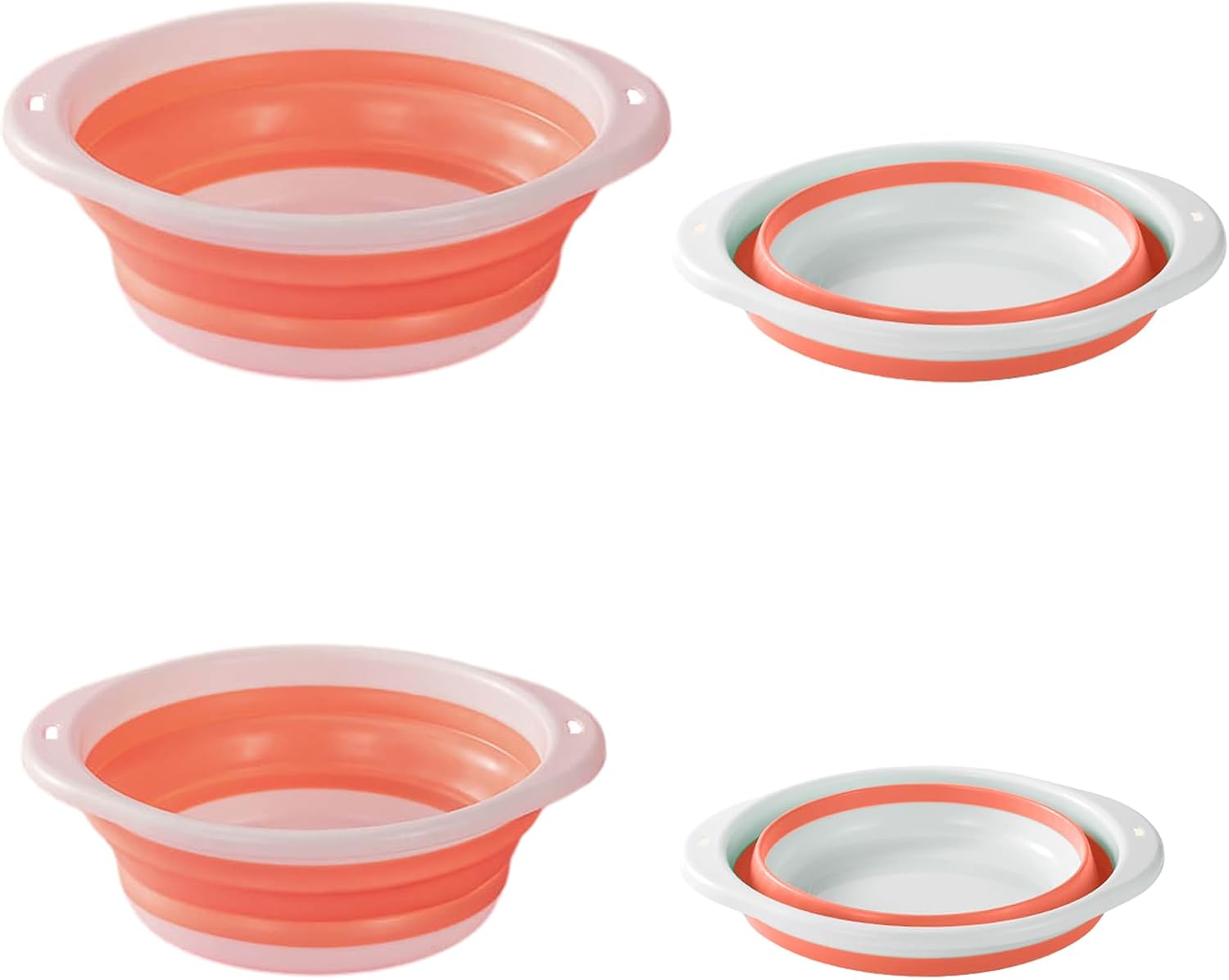 Amazon.com: Collapsible Wash Basin, 2Pcs 2 Sizes Collapsible Washing Up ...