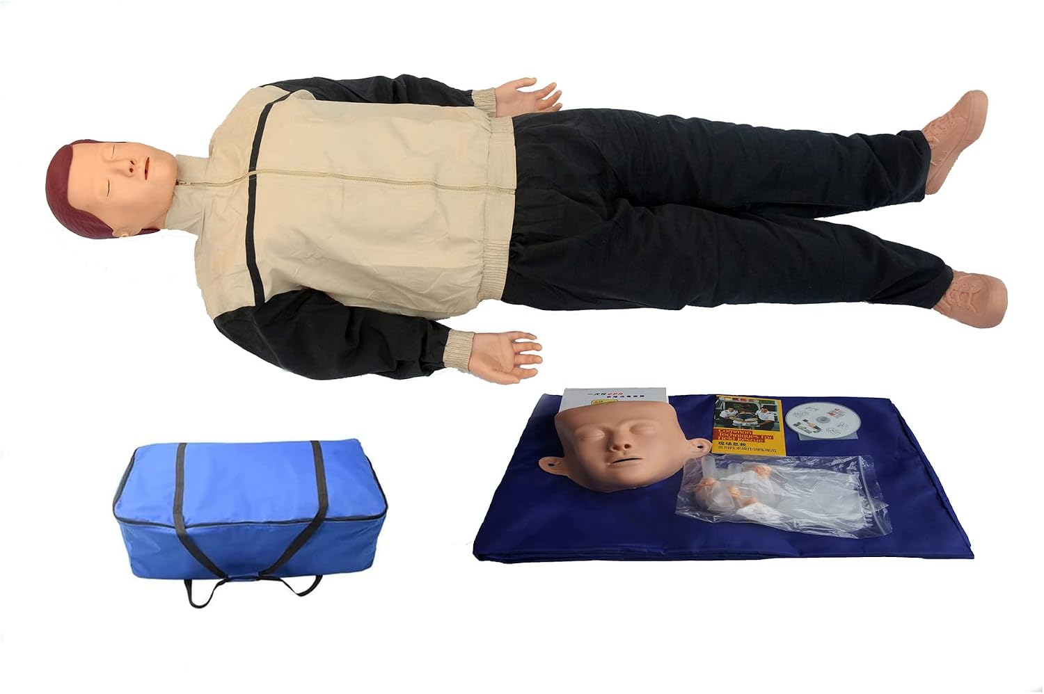 Full Body Manikin First Aid Kit for Medical Training Teaching Supplies ...