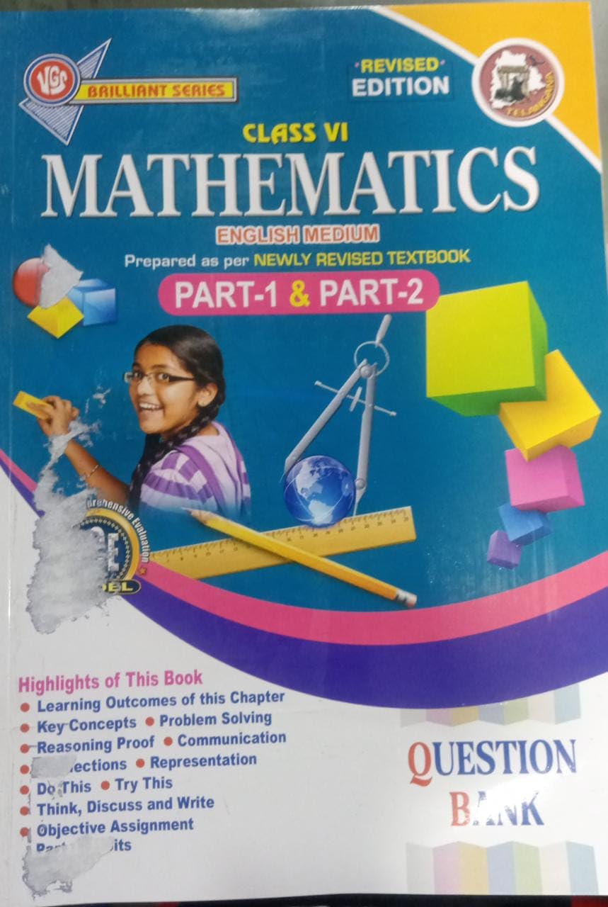 Class VI Mathematics Question Bank 2018-19 : Brillant Series, VGS ...