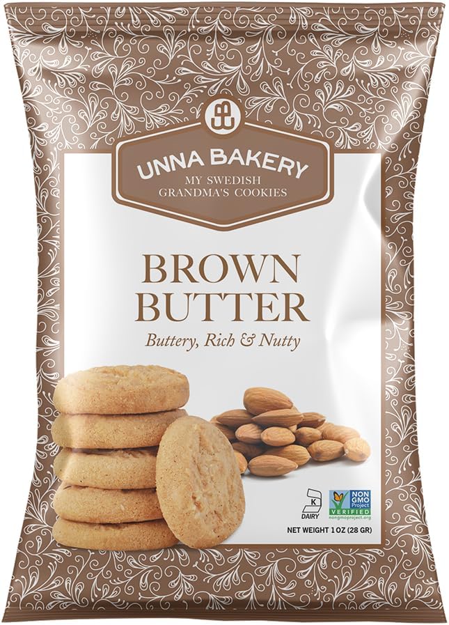 Amazon.com: Butter Cookies by Unna Bakery, 5.5 oz (Brown Butter, 1 ...