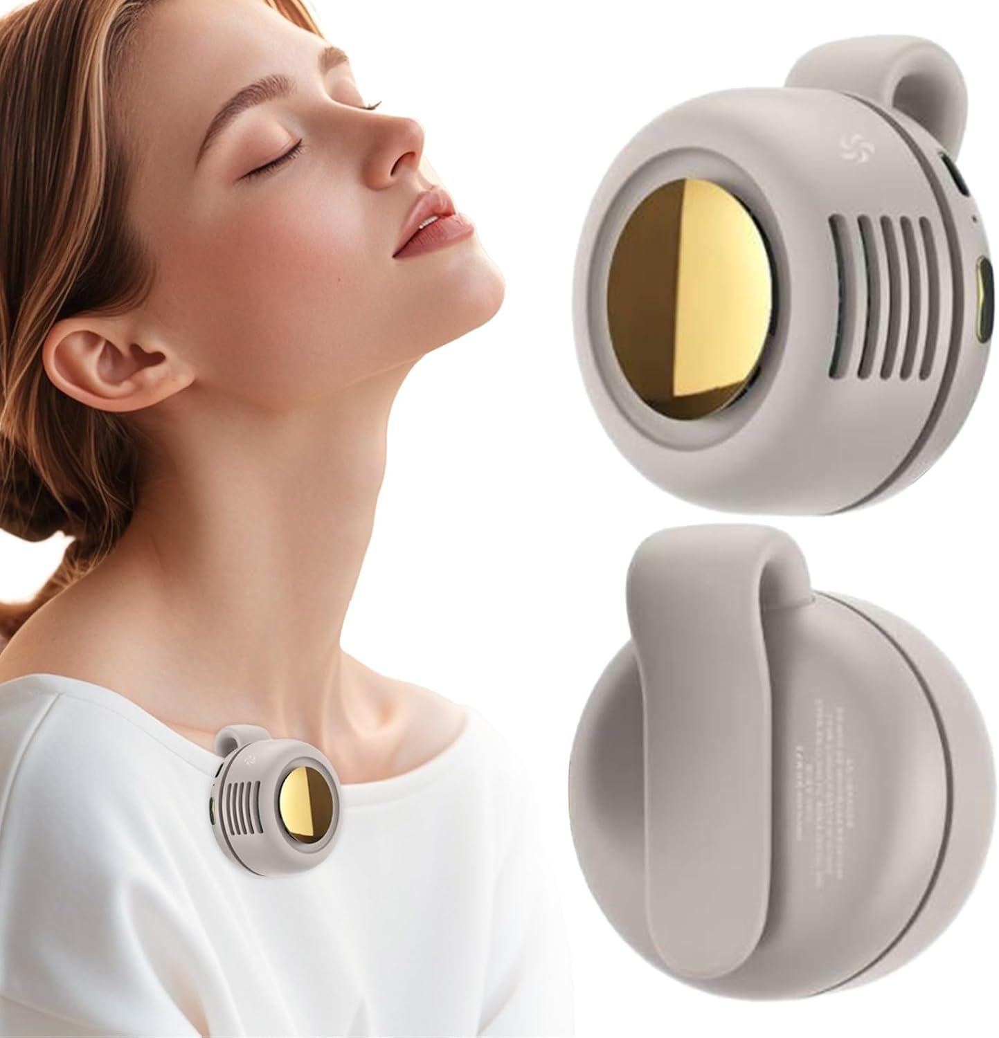 Amazon.com: Mini Bladeless Electric Fan,Portable Fan Clip on for Shirt ...