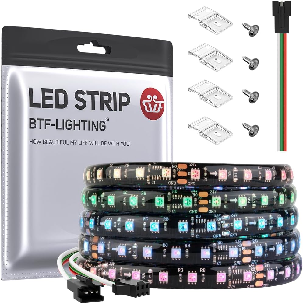 Amazon.com: BTF-LIGHTING 2835SMD WS2811 IC RGB Chasing Color LED Strip ...