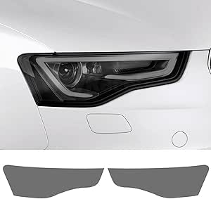 Amazon.com: QUNINE Car Headlight Protective Film Transparent Smoked ...