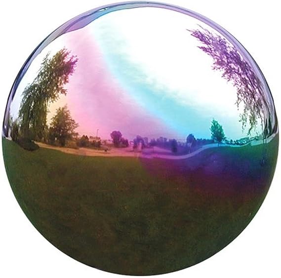 Amazon.com : VCS RNB12 Mirror Ball 12-Inch Rainbow Stainless Steel ...