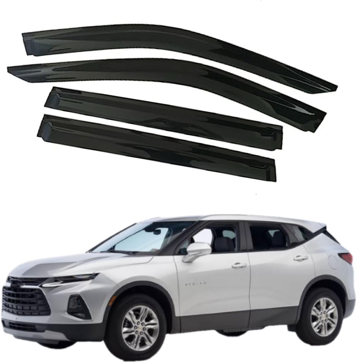Amazon.com: IMMORTAL GROUP Window Visor Compatible with Chevrolet ...