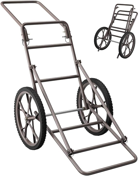 Amazon.com : Goplus Folding Deer Cart, 500LBS Deer Hauler with Big ...