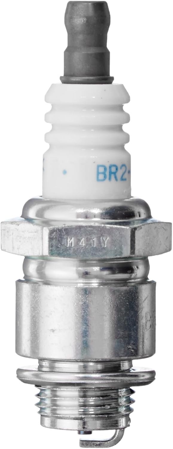 NGK 3841 BR2LM Traditional Spark Plug with Solid Terminal Nut, 1-Pack ...