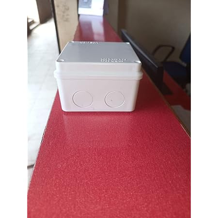Bectro PVC Square Junction Box 4x4 Inches for CCTV Cameras (Pack of 2 ...