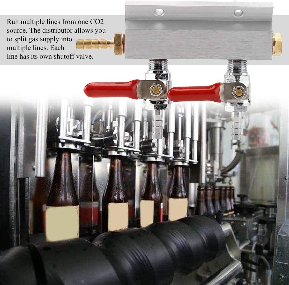 Beer Splitter Muti-Way Home Co2 Stainless Steel Aluminum Air Gas ...