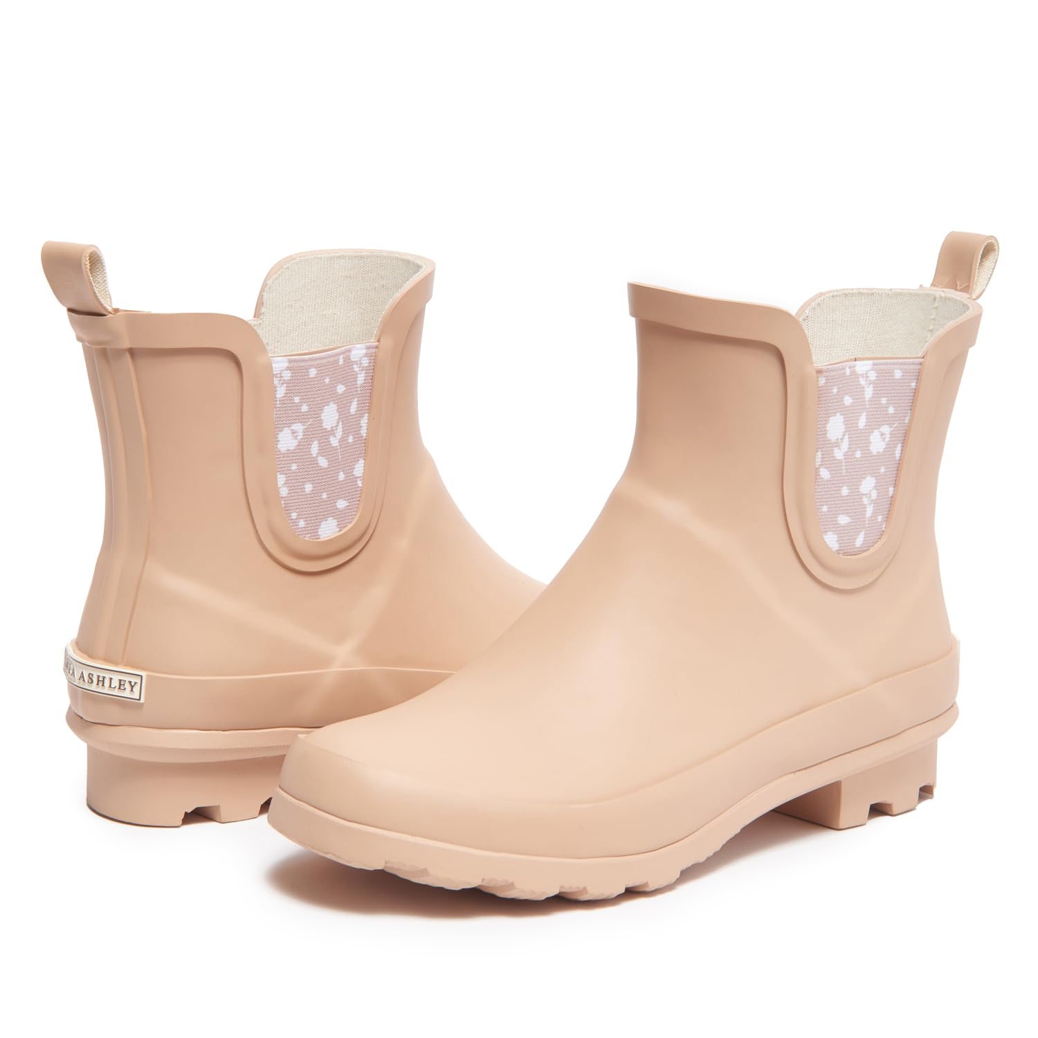 Snapklik.com : Laura Ashley Ladies Mid Cut Ankle Height Rubber Rain Boots