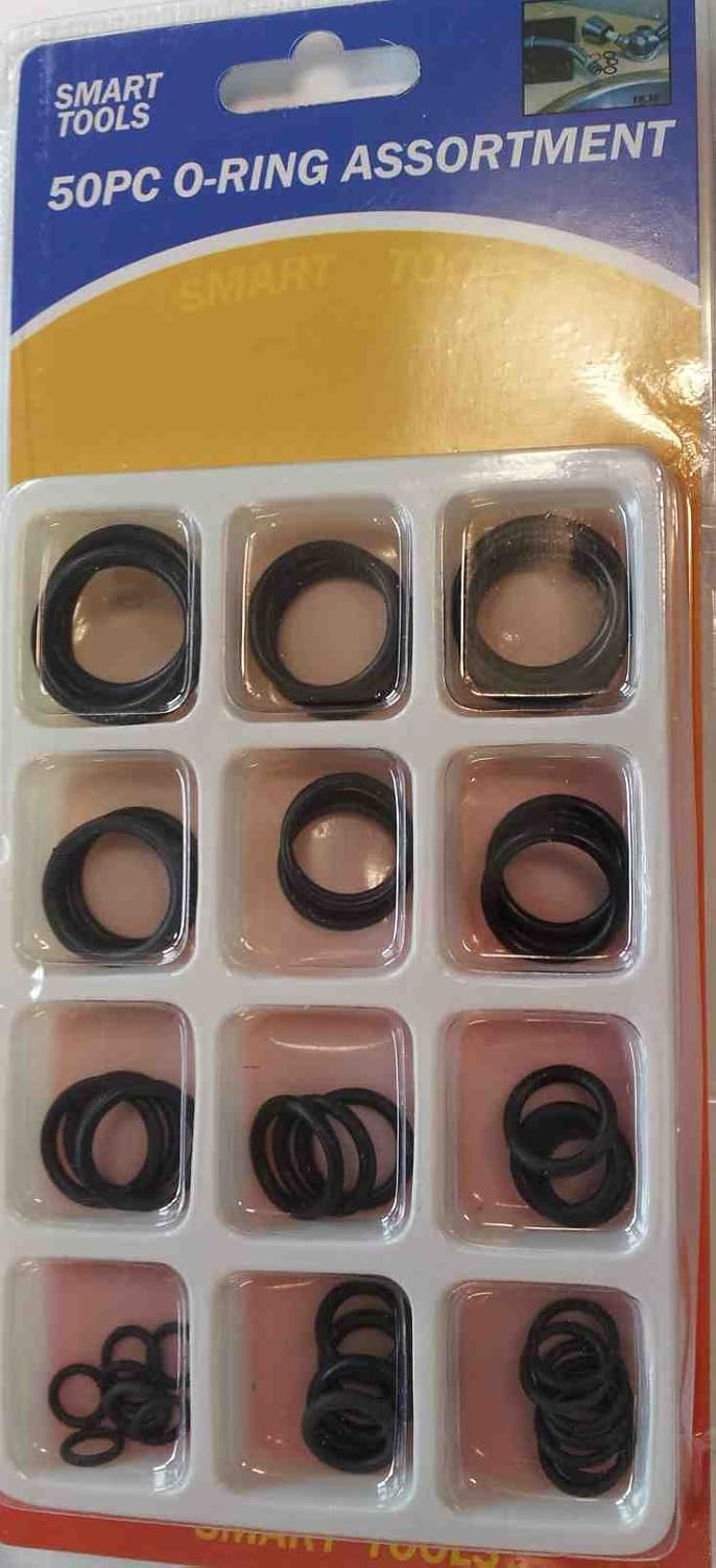50PC ASSORTED O RING SET PACK PLUMBNG DIY TAP SINK WASHERS RUBBER CAR ...