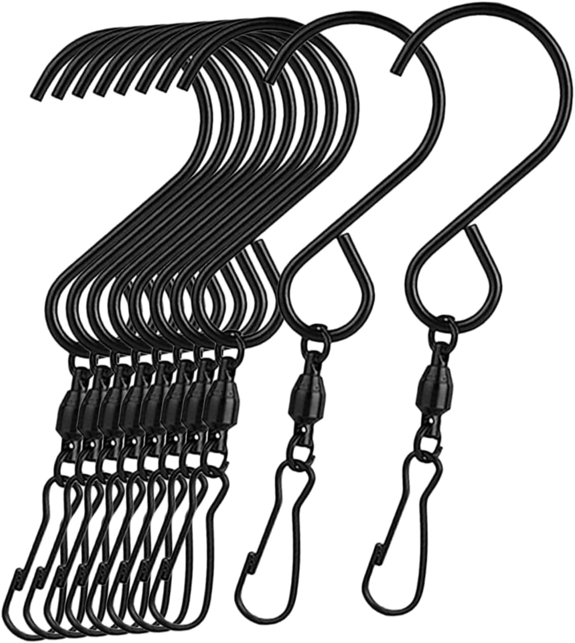 Amazon.com: FUNOMOCYA 10pcs Wind Chime S-Type Hook Metal Flower Pot ...