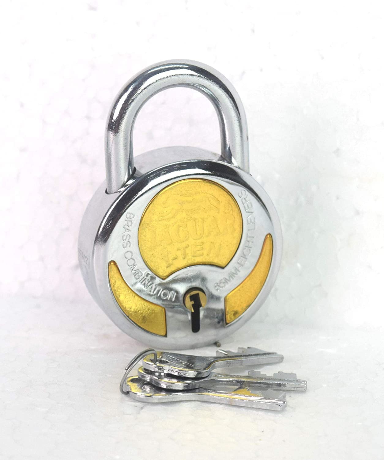 Jaguar i-Ten Indian Padlock with Brass Fitted Brass Combination 65 Mm 8 ...