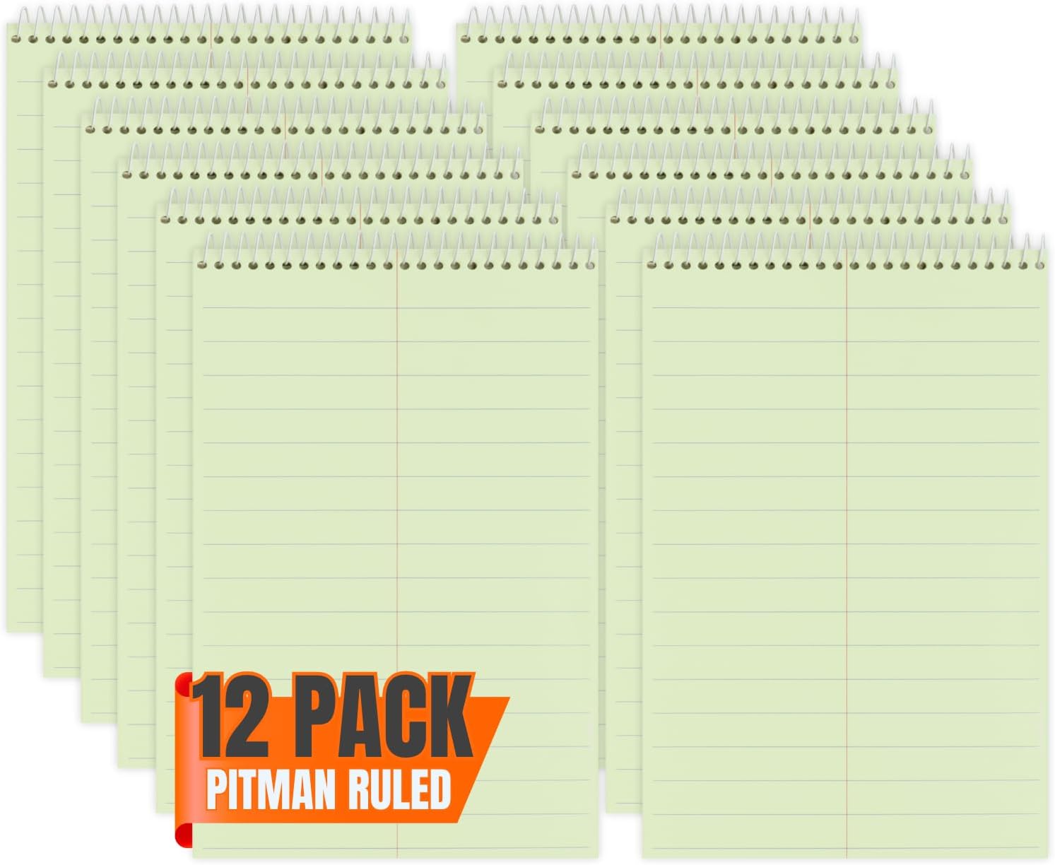 Amazon.com : 1InTheOffice Steno Pads Spiral 6x9, Steno Note Pads ...