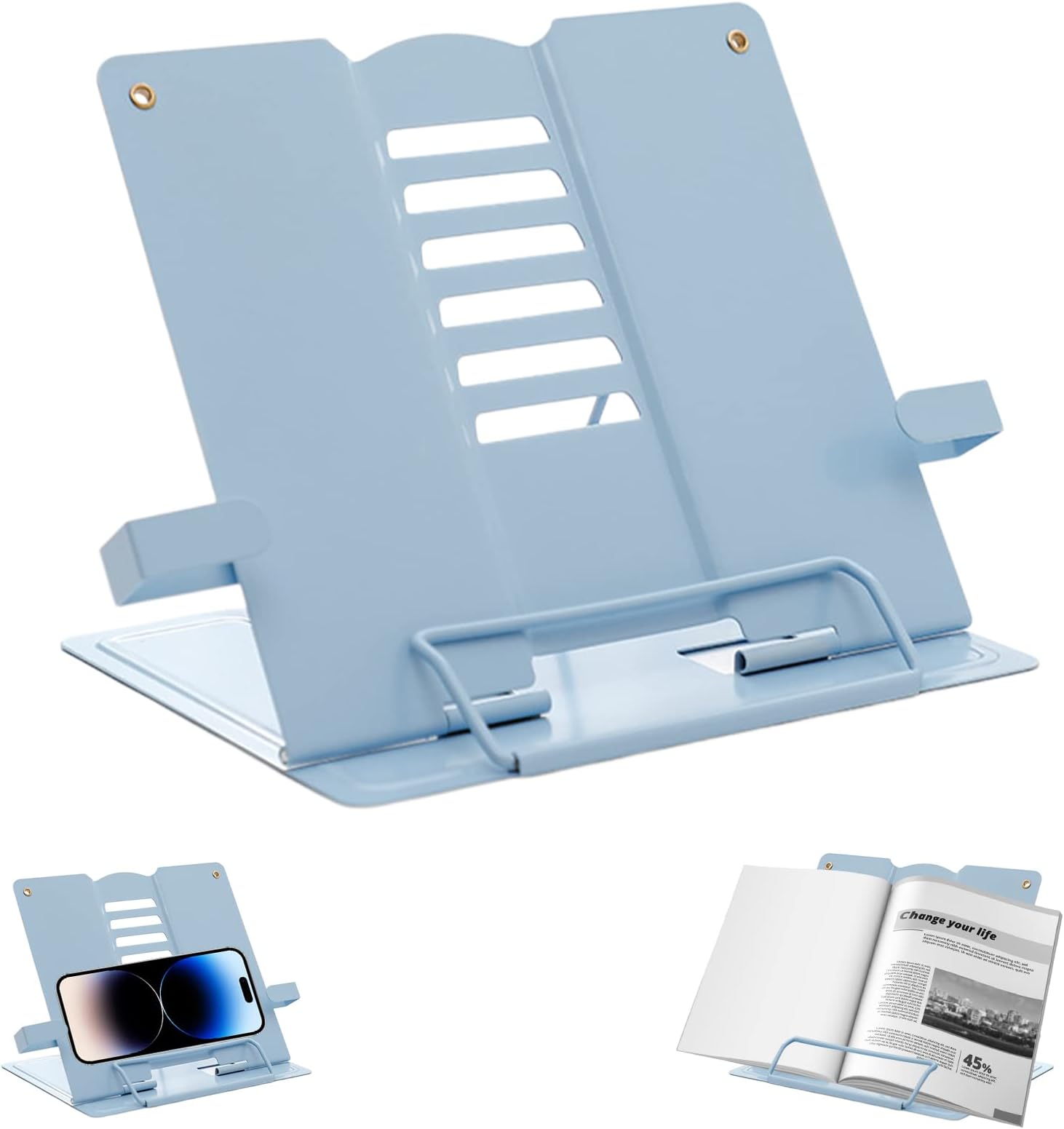 Soporte para Documentos de Escritorio con 7 Ángulos Ajustables, Stand ...