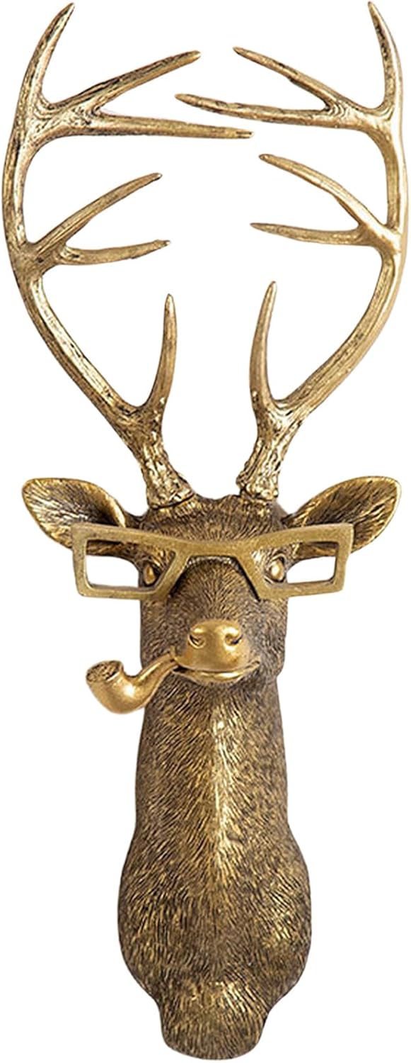 Amazon.com: Animal Heads Wall Decor, Faux Deer Head Mount, Animal ...