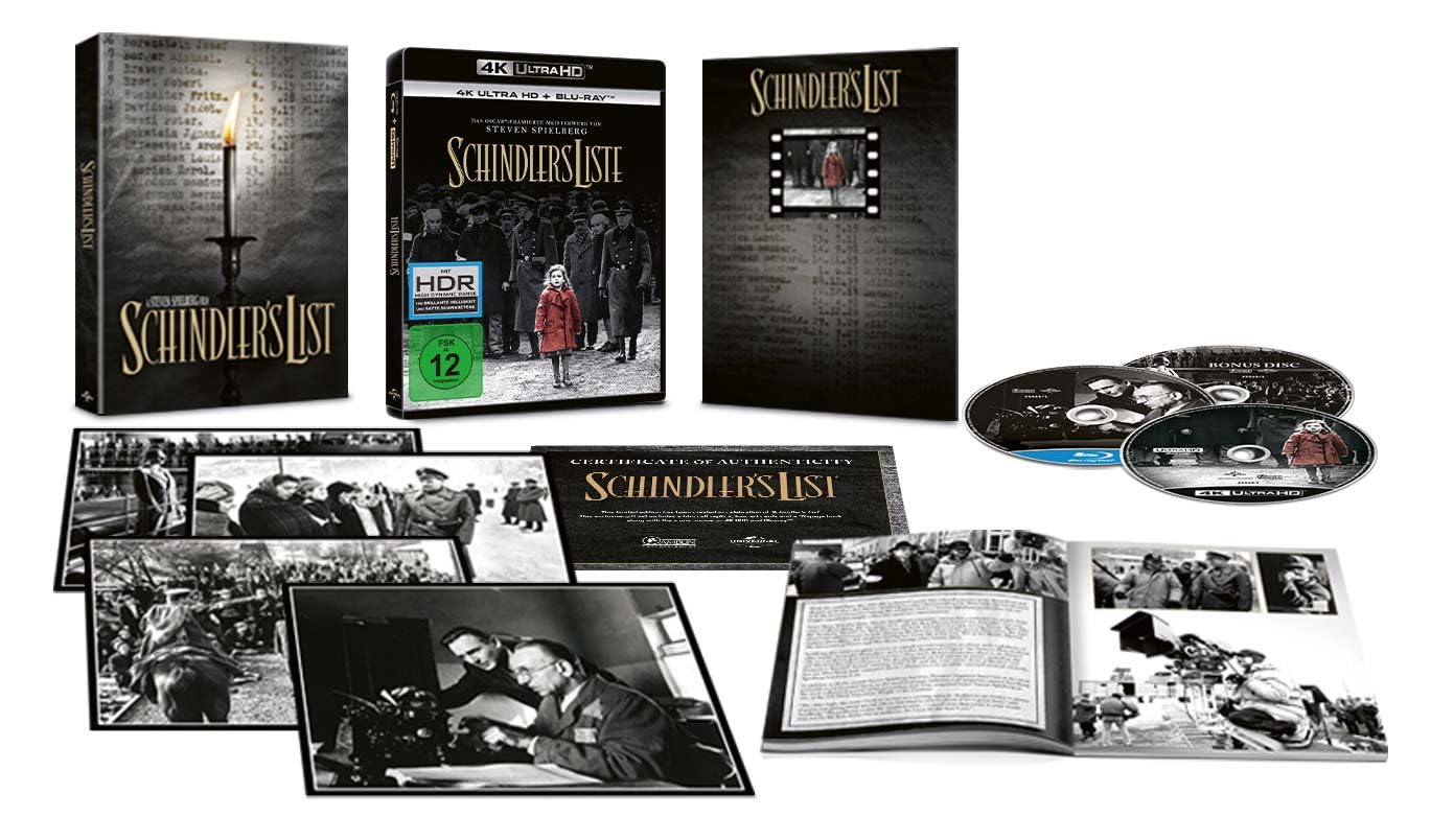 Amazon.com: Schindlers Liste - 4K UHD - Deluxe Edition [Blu-ray ...