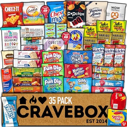 Amazon.com: CRAVEBOX Snack Box (50 Count) Easter Variety Pack Gift Care ...