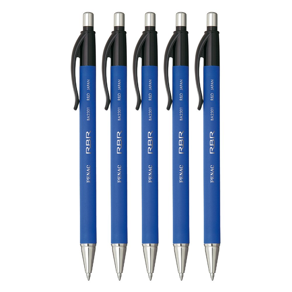 Penac RBR Retractable Ball Pen Blue, 0.7mm (Pack of 5) : Amazon.in ...