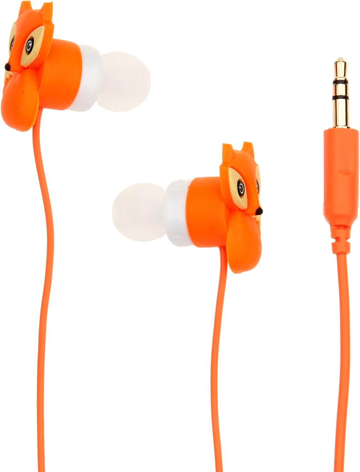 Amazon.com: DCI In-Ear Headphones, Fox Earbuds, Orange Cord, 3.5 mm ...