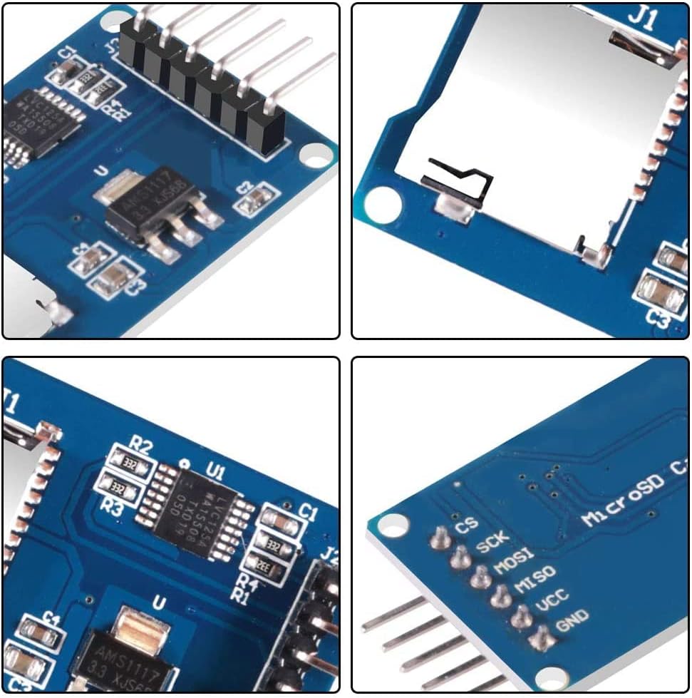 10pcs Micro Sd Card Module With Chip Level Conversion For Arduinosdhc Card Tf Card Adapter