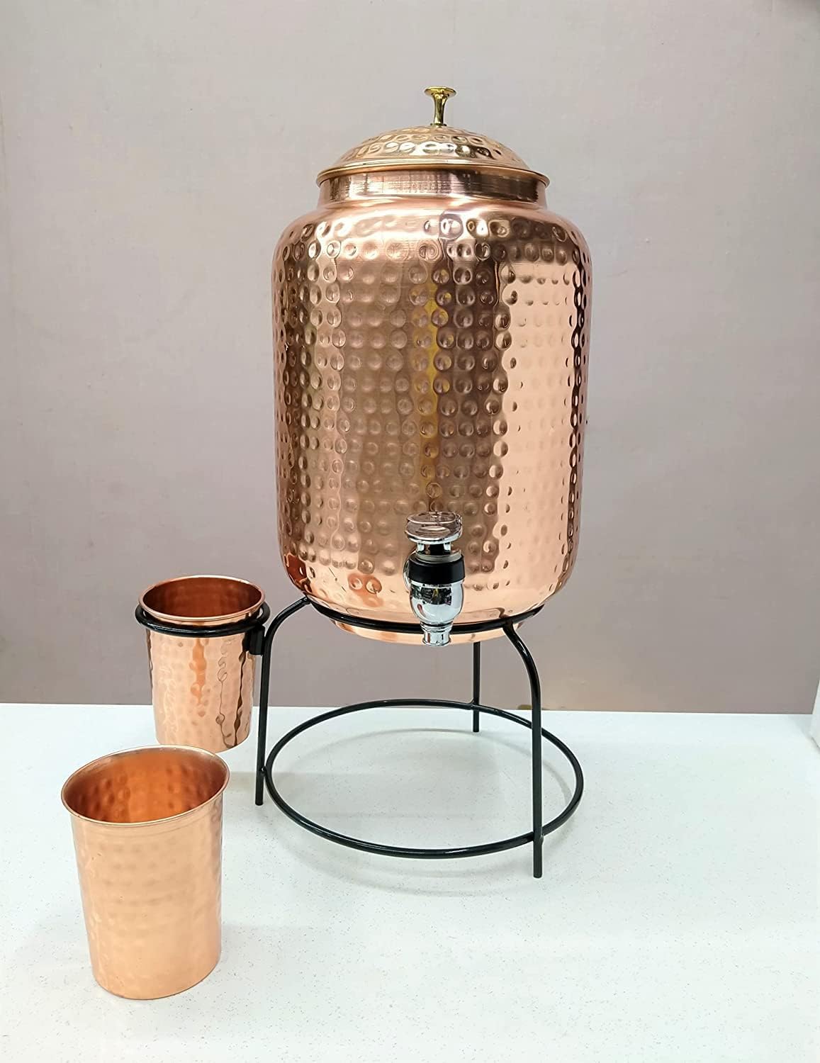 Amazon.com | Four Leaf Pure Copper 5 L Copper Water Dispenser Matka ...
