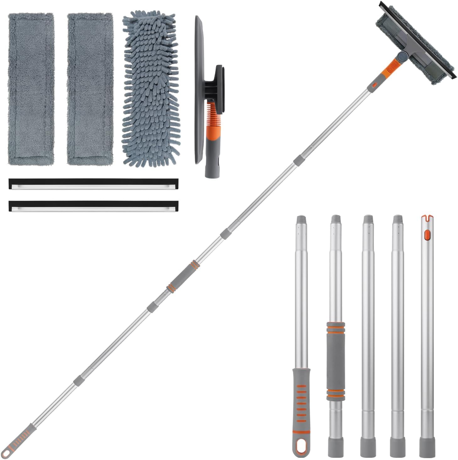 JVL Extendable Window Cleaning Kit, Dark Blue, One Size : Amazon.co.uk ...