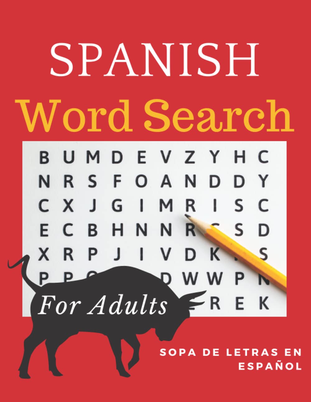Spanish Word Search For Adults: Large Print Word Search Puzzle in ...