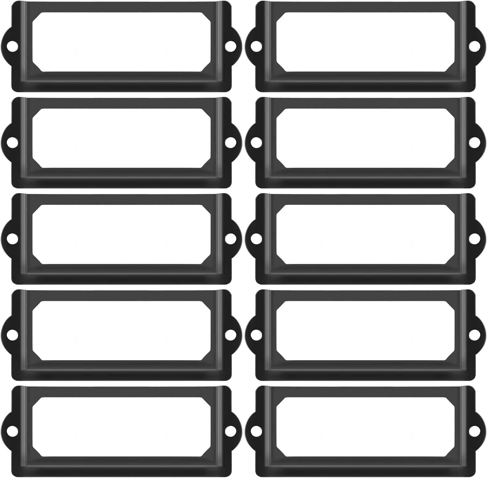 Amazon.com : LGEGE 30 Pcs Card Holder Drawer Pull Office Library File ...