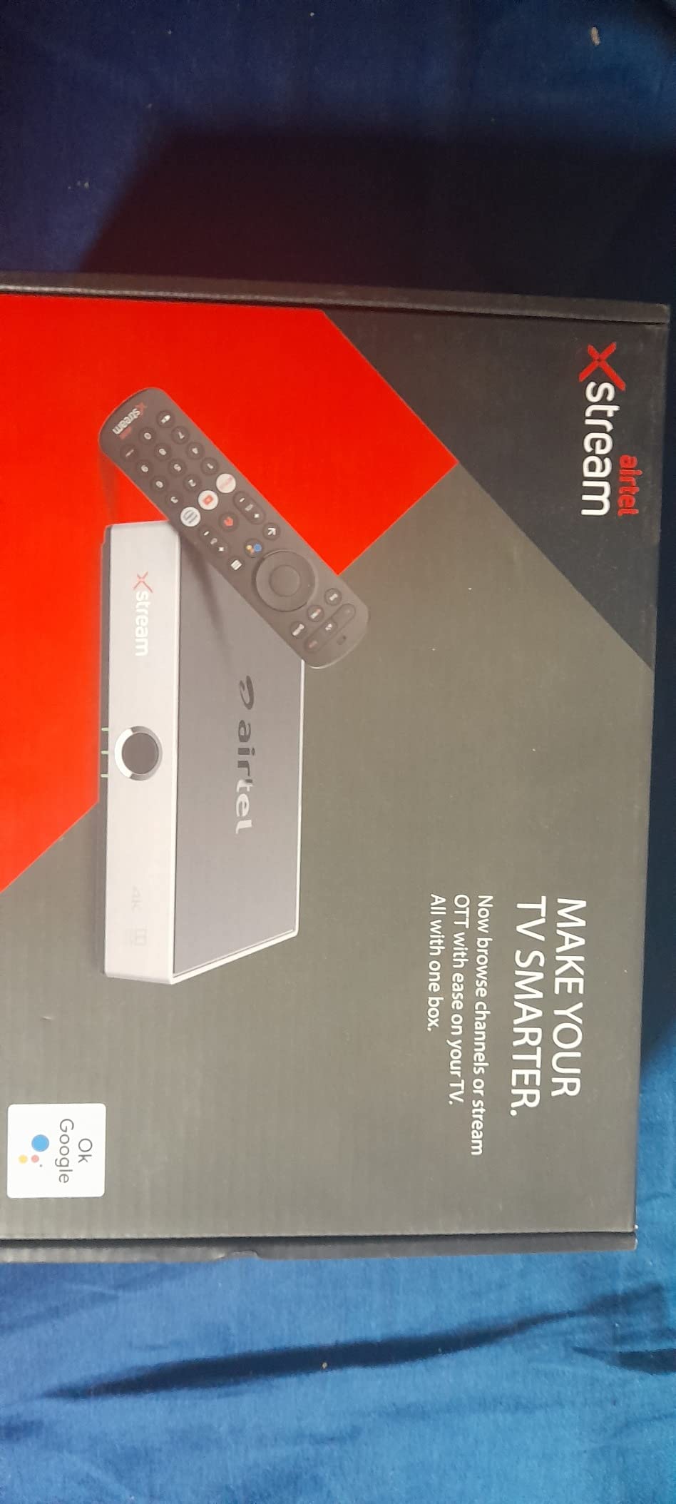Airtel Xstream Only Box | Android TV Box |1 Month Malyalam Mega HD Pack ...