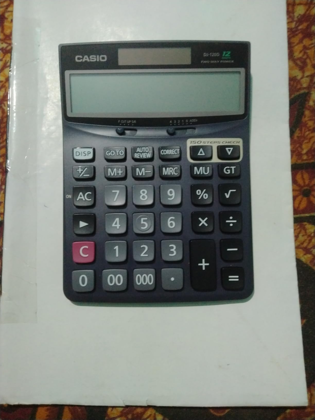 Casio DJ-120D 150 Steps Check and Correct Desktop Calculator with ...