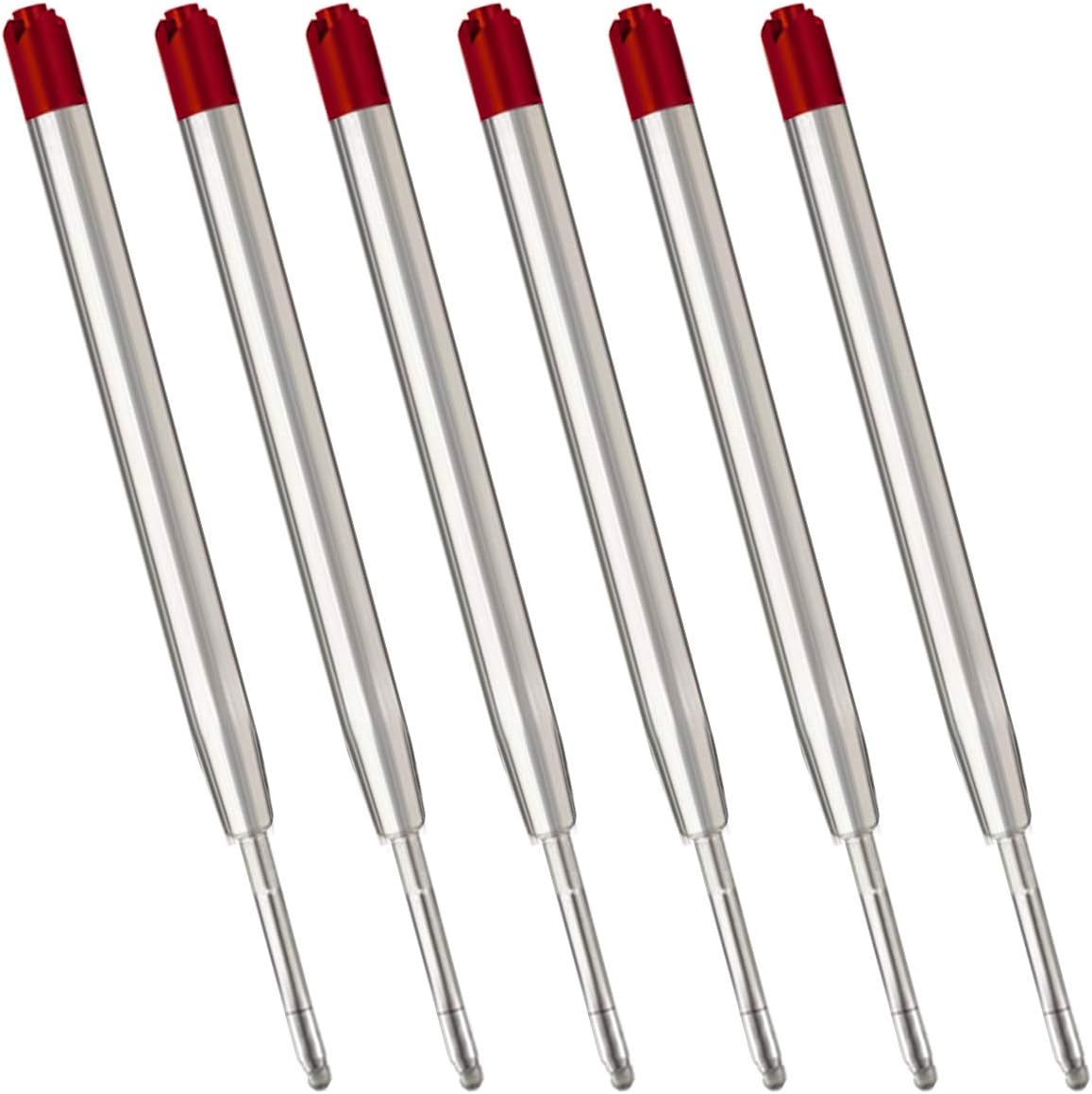 Amazon.com : Red Ink Refills (6pcs), Replaceable Pens Refills, 1mm ...