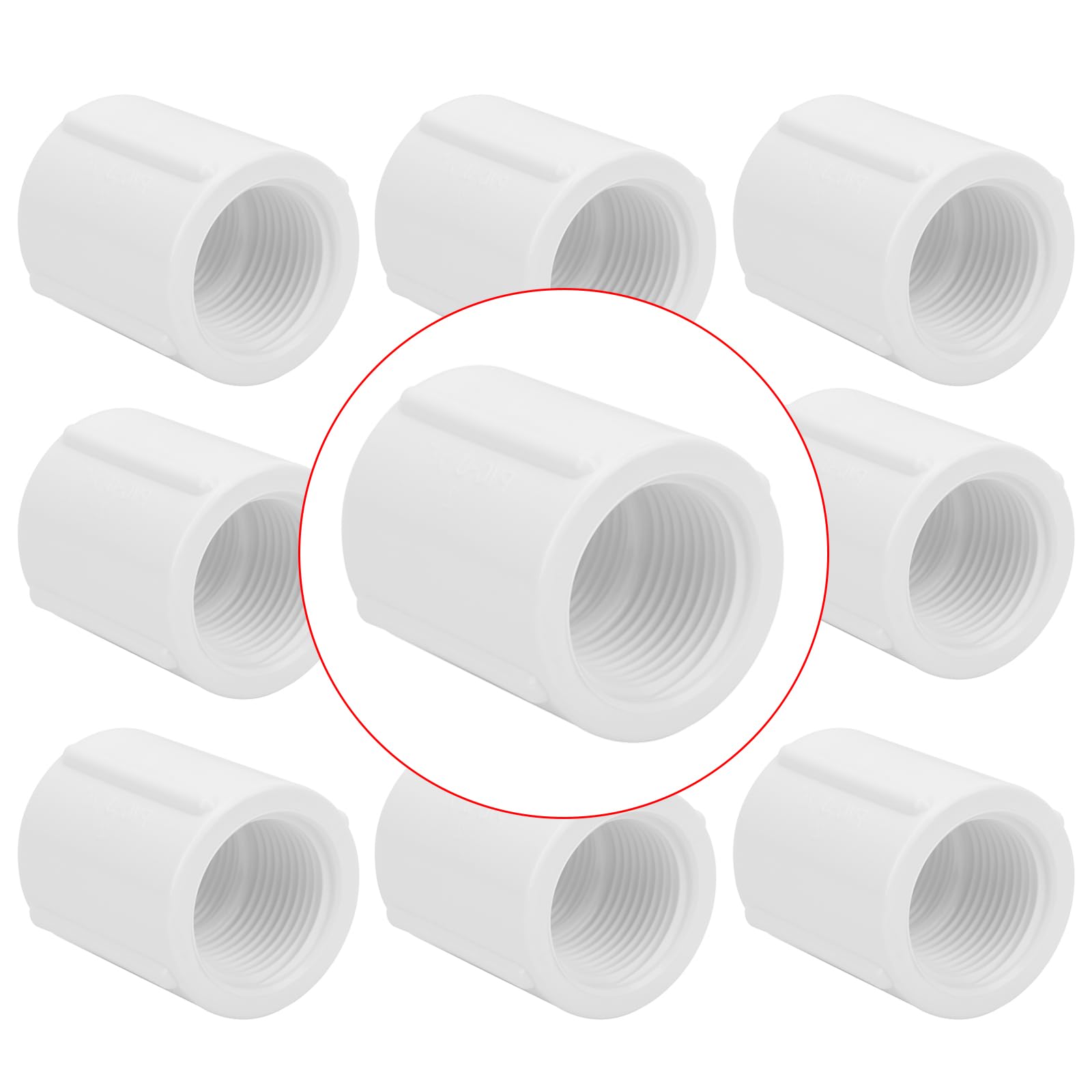 Amazon.com: Lswteiz 10Pack 3/4" Double Female Thread PVC Pipe Coupling ...