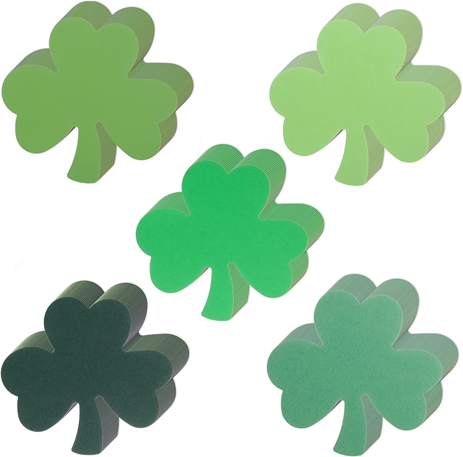 Amazon.com: FreshCut Crafts 140 Piece Shamrock Cutouts Set: Pre-Cut ...