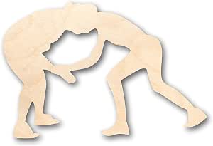 Amazon.com: Unfinished Wood Wrestlers Shape - Craft - up to 36" DIY 16 ...