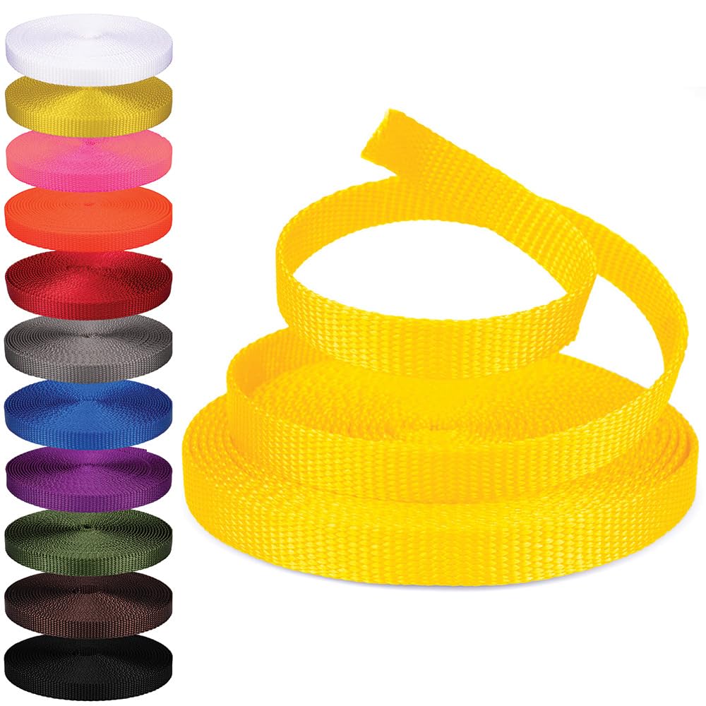 Amazon.com: Rope and Cord Nylon Webbing – 1/2 in. Multipurpose Webbing ...