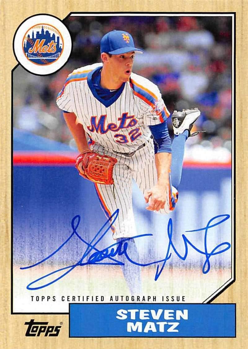 Amazon.com: 2017 Topps 87 Topps Autographs #1987A-SMA Steven Matz NM-MT ...