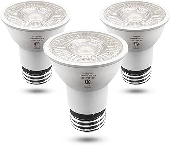 KAKEMONO PAR16 LED Bulbs Dimmable 5W Long Neck Track Spotlight,E26 Medium Base,Warm White 2700K ...