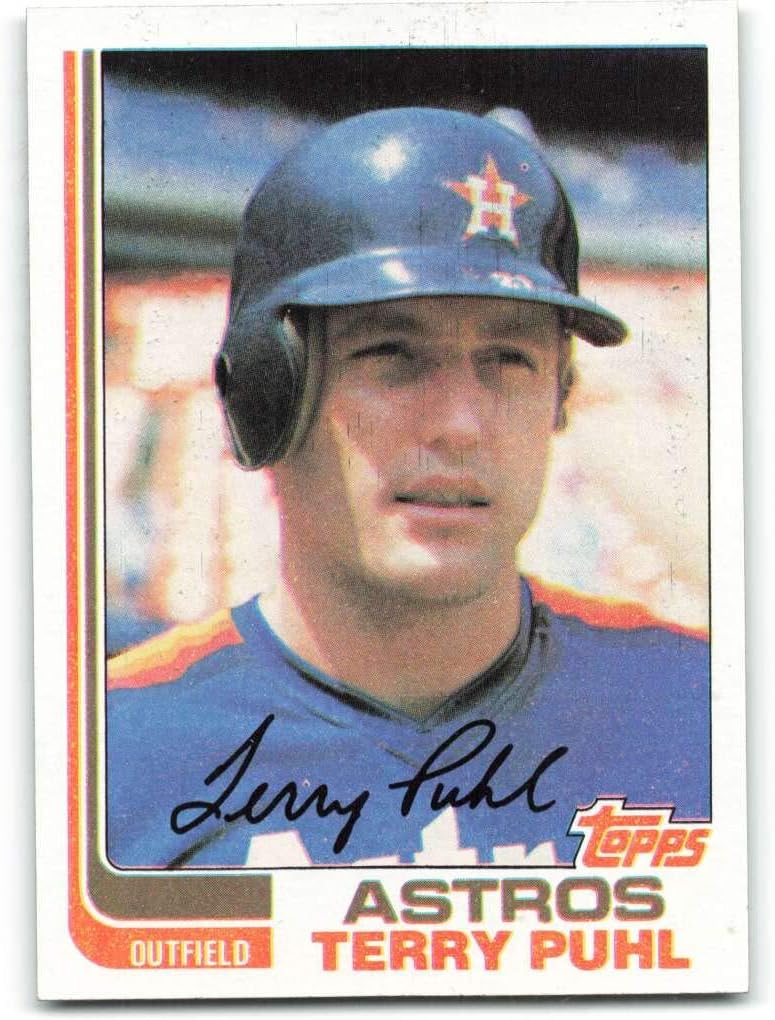 Amazon.com: 1982 Topps Baseball #277 Terry Puhl Houston Astros Official ...