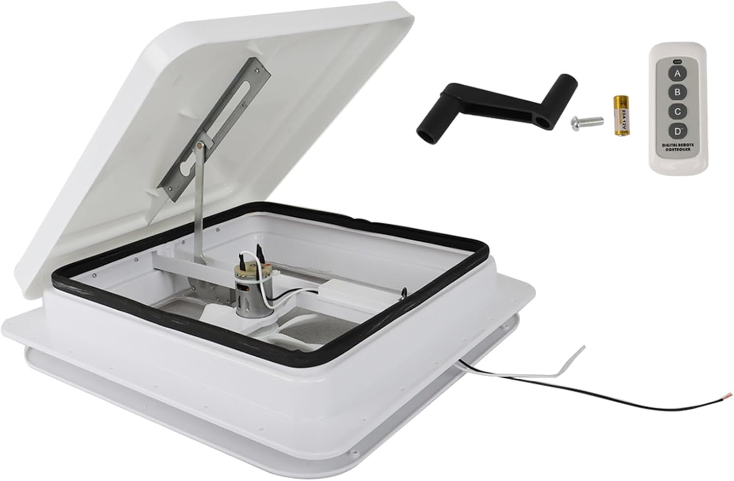 Amazon.com: labwork Remote Control RV Roof Ventilation Reversible Fan ...