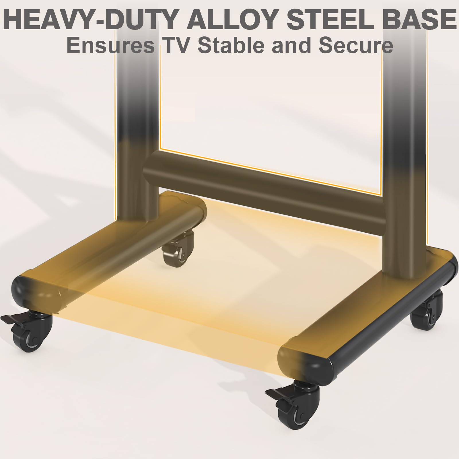 Snapklik.com : TVON Heavy Duty Mobile TV Cart For 50-92 Inch Large TVs ...