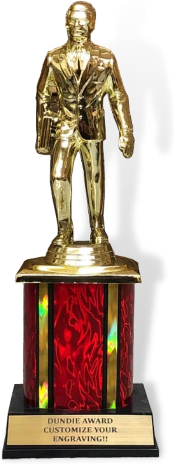 Amazon Dundie Award Trophy With Red Column Funny Recognition amazon-dundie-award-trophy-with-red-column-funny-recognition